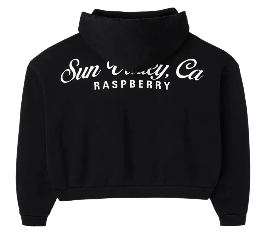 Raspberry Hills ‘Sun Valley’ Zip Up Hoodie blk